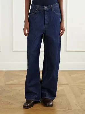 AGOLDE Rounded Baggy Regenerative Cotton Mid-rise Wide-leg Jeans - Blue