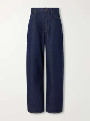 AGOLDE AGOLDE Rounded Baggy Regenerative Cotton Mid-Rise Wide-Leg Jeans
