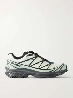 SALOMON Xt-6 Gtx Rubber-trimmed Mesh Sneakers - Green