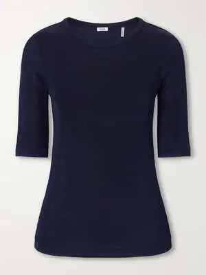 AGOLDE Saige Ribbed Stretch-jersey T-shirt