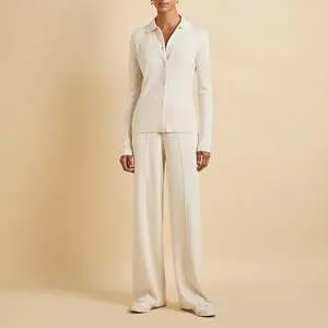 Olivia Von Halle Dree Alaska Ivory Knitwear - White