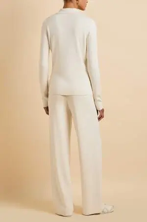 Olivia Von Halle Dree Alaska Ivory Knitwear