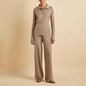Olivia Von Halle Dree Dallas Knitwear - Beige