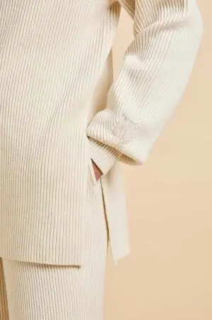 Olivia Von Halle Hutton Alaska Ivory Knitwear