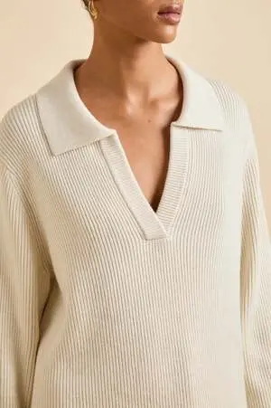 Olivia Von Halle Hutton Alaska Ivory Knitwear