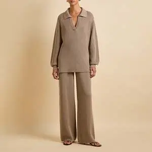 Olivia Von Halle Hutton Dallas Knitwear - Beige