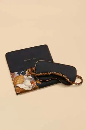 Olivia Von Halle Audrey Evora Floral Eye Mask