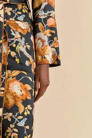 Olivia Von Halle Capability Evora Floral Robe