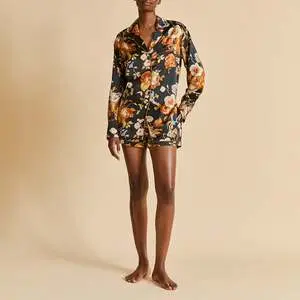 Olivia Von Halle Alba Evora Floral Pajamas