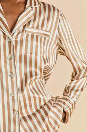 Olivia Von Halle Lila Solene Stripe Pajamas