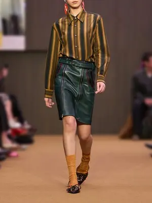 Marni Striped Cotton And Silk-blend Shirt