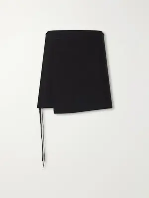 ANN DEMEULEMEESTER Crepe Wrap Mini Skirt