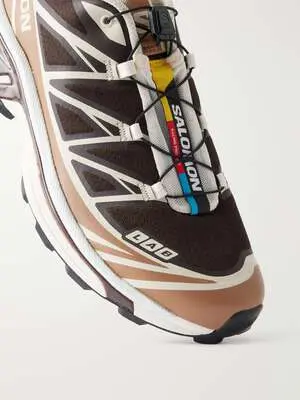 SALOMON Xt-6 Rubber-trimmed Mesh Sneakers