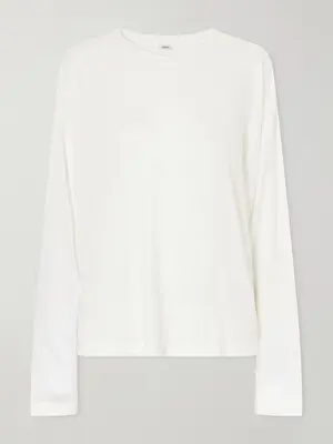 AGOLDE Sasha Tencel™ Lyocell-jersey T-shirt - White