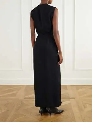 BLAZÉ MILANO Friesian Crepe Midi Dress