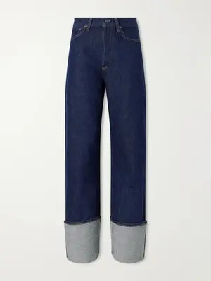 AGOLDE Big Cuff Jean Mid-rise Wide-leg Jeans - Blue
