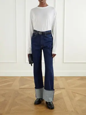 AGOLDE Big Cuff Jean Mid-rise Wide-leg Jeans - Blue