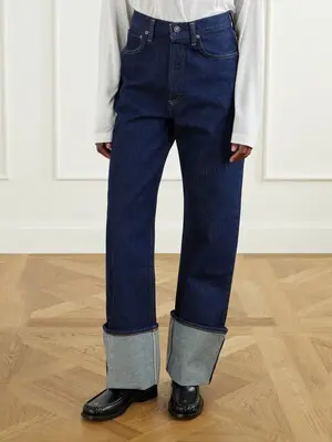 AGOLDE Big Cuff Jean Mid-rise Wide-leg Jeans - Blue