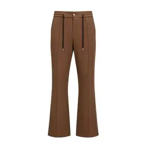 DAVID WEJ Enzo Cotton Loose Fit Trouser - Brown