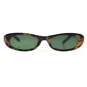 6FIFTYTWO® Muse Tortoiseshell Oval Sunglasses - Brown/green
