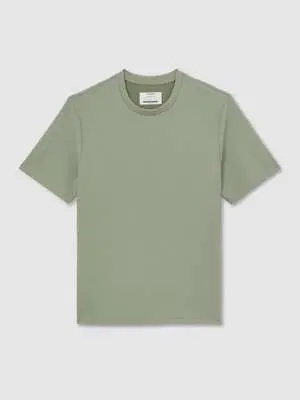 REISS Day T-shirt - Sage Green