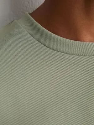 REISS Day T-shirt - Sage Green