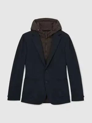 REISS Boxer Tailored Fit R-flex Gilet-insert Single-breasted Blazer