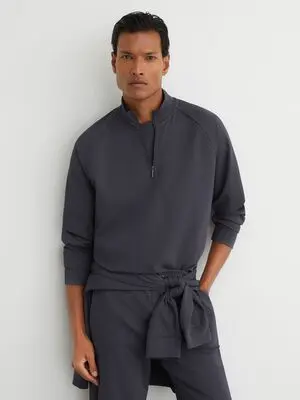 REISS Eytan Sweat Top - Airforce Blue
