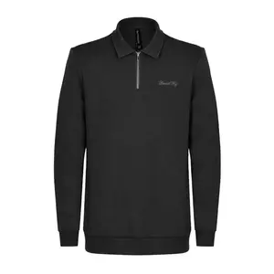DAVID WEJ Enzo Cotton Zip Polo