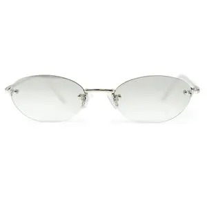6FIFTYTWO® Smoke Retro Oval Rimless Sunglasses