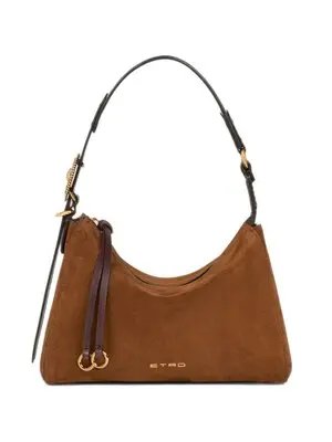 Etro Small Suede Hobo Bag - Brown
