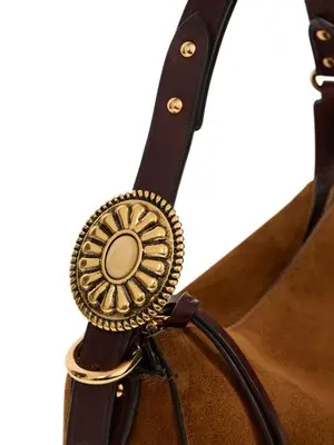 Etro Small Suede Hobo Bag - Brown