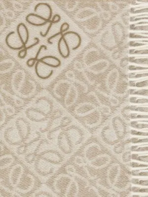 Loewe Anagram Wool And Cashmere Scarf