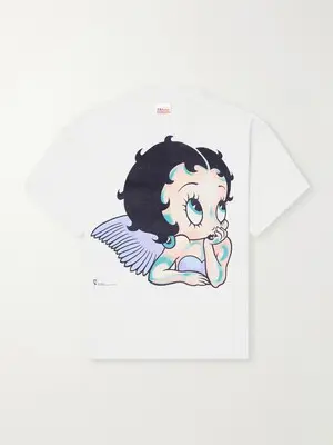 SAINT MXXXXXX Printed Cotton-jersey T-shirt - White