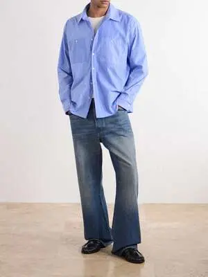 3sixteen Commuter Striped Cotton-poplin Shirt