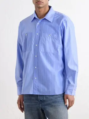 3sixteen Commuter Striped Cotton-poplin Shirt