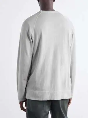 JAMES PERSE Garment-dyed Loopback Supima Cotton-jersey Sweatshirt
