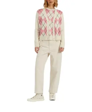 Chinti & Parker Wool-cashmere Diamond Cardigan