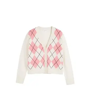 Chinti & Parker Wool-cashmere Diamond Cardigan