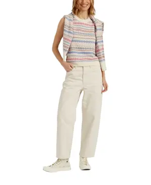 Chinti & Parker Fair Isle Wool Cashmere V-neck Tank