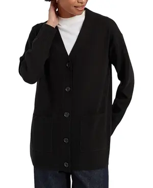 Chinti & Parker Long Wool-cashmere Cardigan - Black