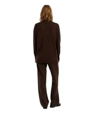 Chinti & Parker Long Wool-cashmere Cardigan - Chocolate
