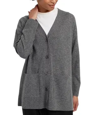 Chinti & Parker Chinti & Parker Long Wool-Cashmere Cardigan Grey