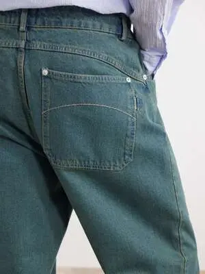 Folk Barrel-leg Jeans