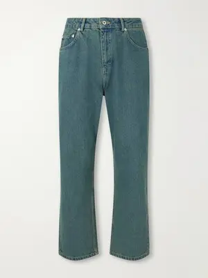 Folk Knee Length Jeans For Men