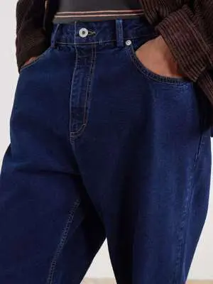 Folk Barrel-leg Jeans