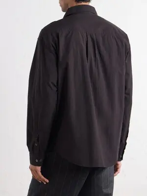 MFPEN Executive Striped Cotton-poplin Shirt - Brown