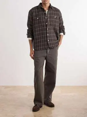 3sixteen Utility Checked Cotton-flannel Shirt