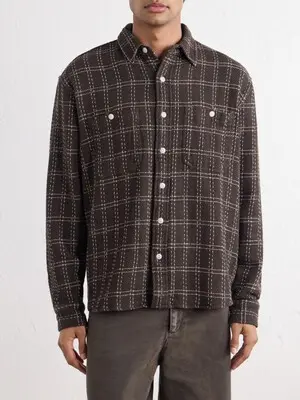 3sixteen Utility Checked Cotton-flannel Shirt