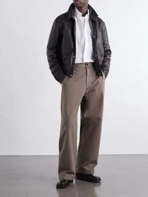 AGOLDE Warwick Wide-leg Recycled-cotton Twill Trousers